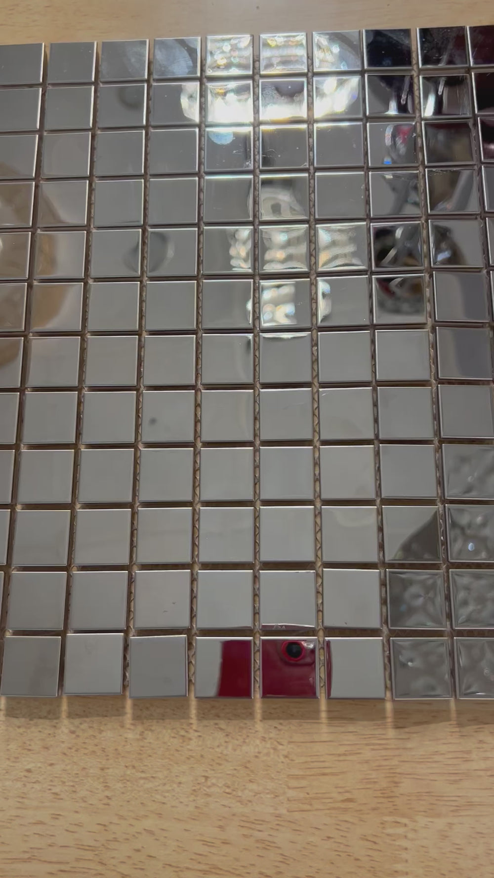 1 sheet | Silver Mirror Glass Mosaic Tiles | Kingston Quality ...